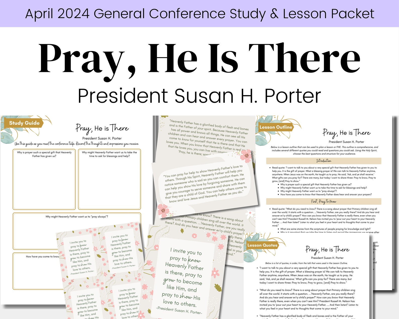 Pray, He is There- President Susan H. Porter- LDS April 2024 General ...
