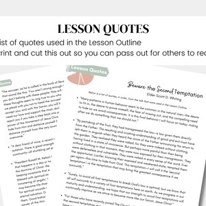 Beware the Second Temptation| Elder Scott D. Whiting| LDS General ...