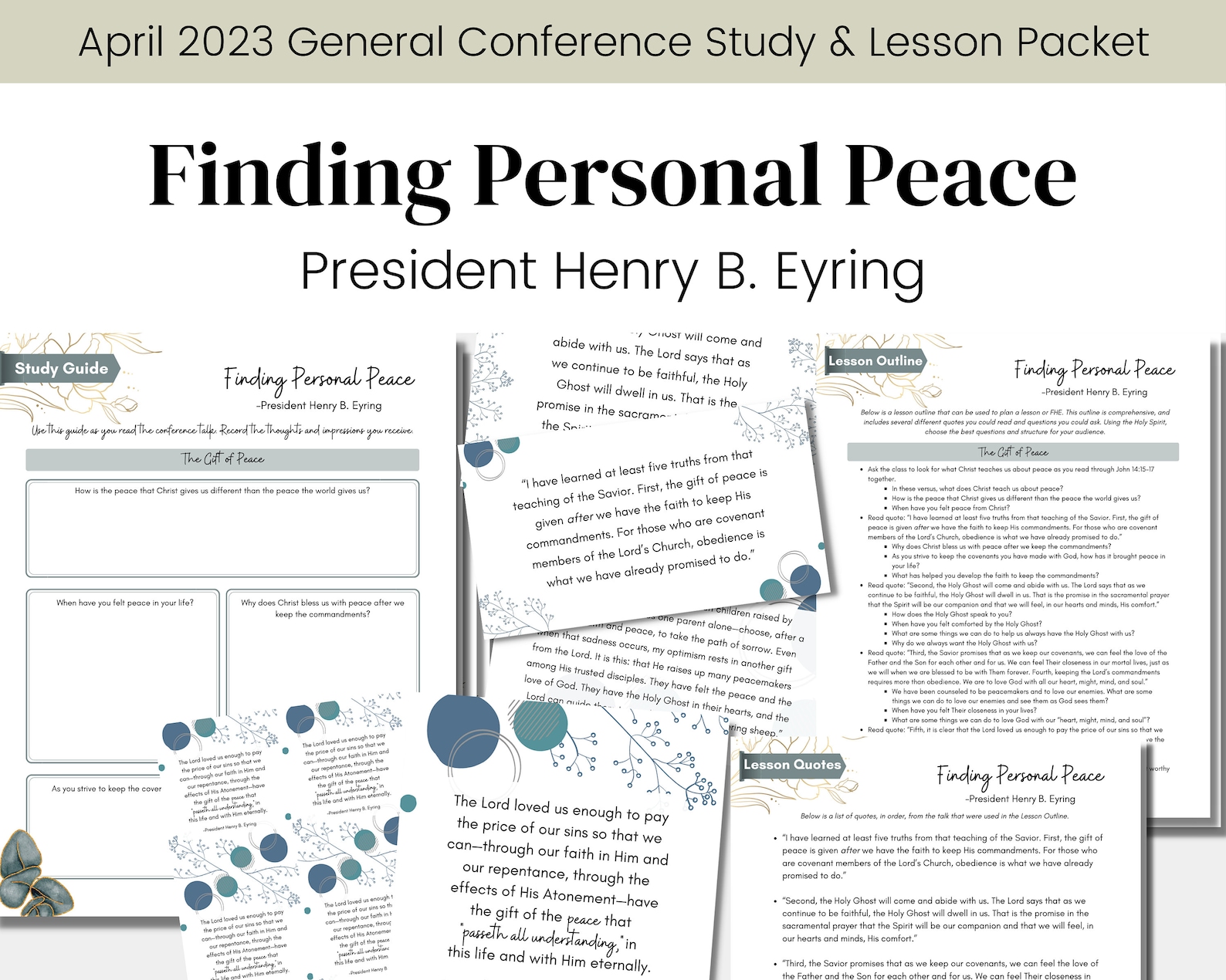 Finding Personal Peace- President Eyring- LDS Conference Talk April ...