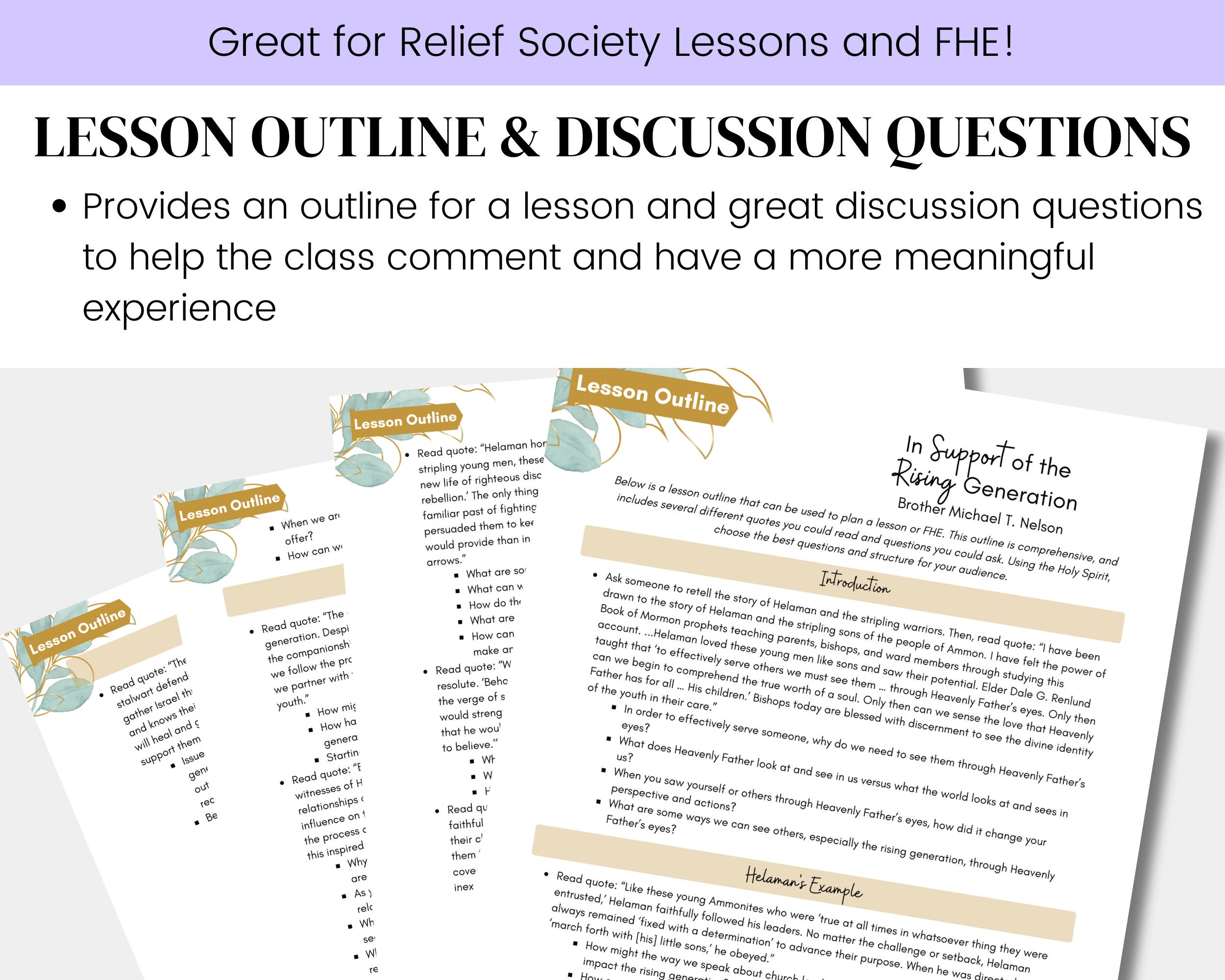 In Support of the Rising Generation- Brother Michael T. Nelson -LDS ...