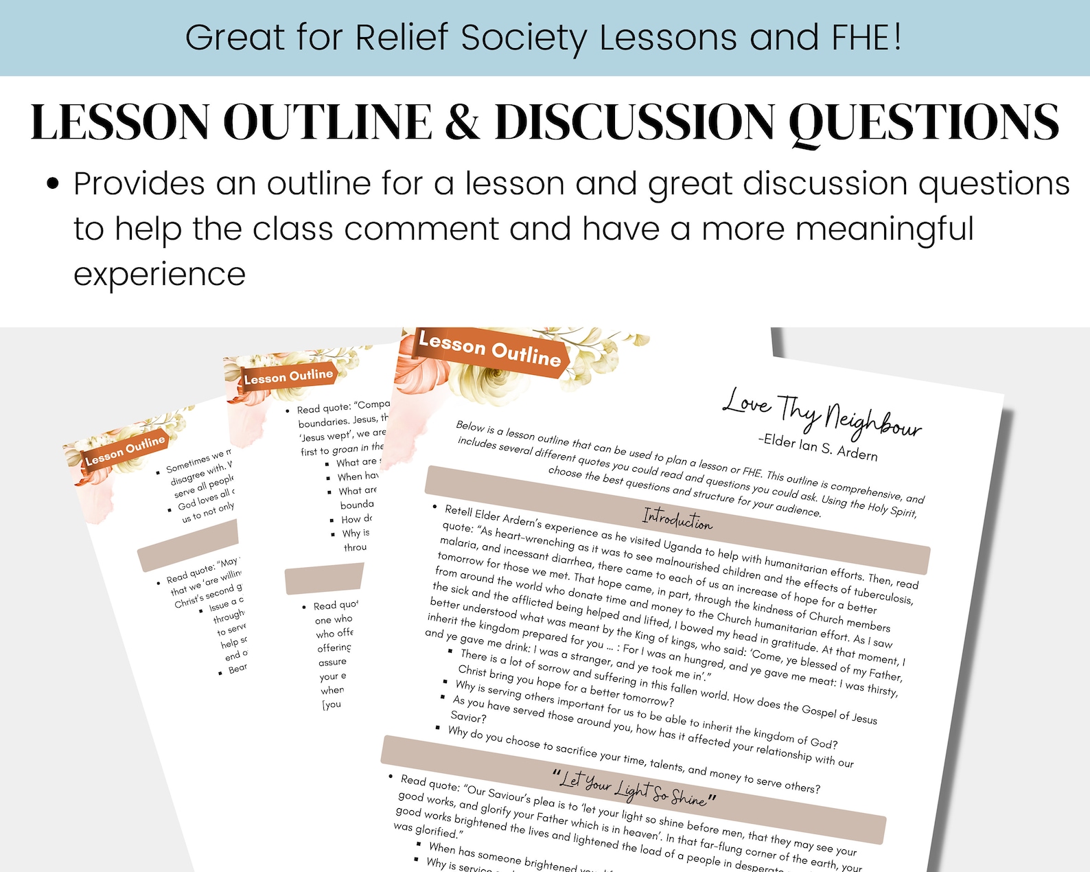 Love Thy Neighbour Elder Ian S. Ardern LDS General Conference Oct 2023 ...