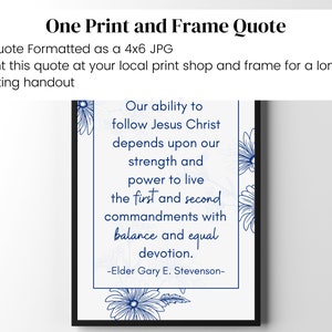 Bridging the Two Great Commandments- Elder Stevenson- LDS General ...