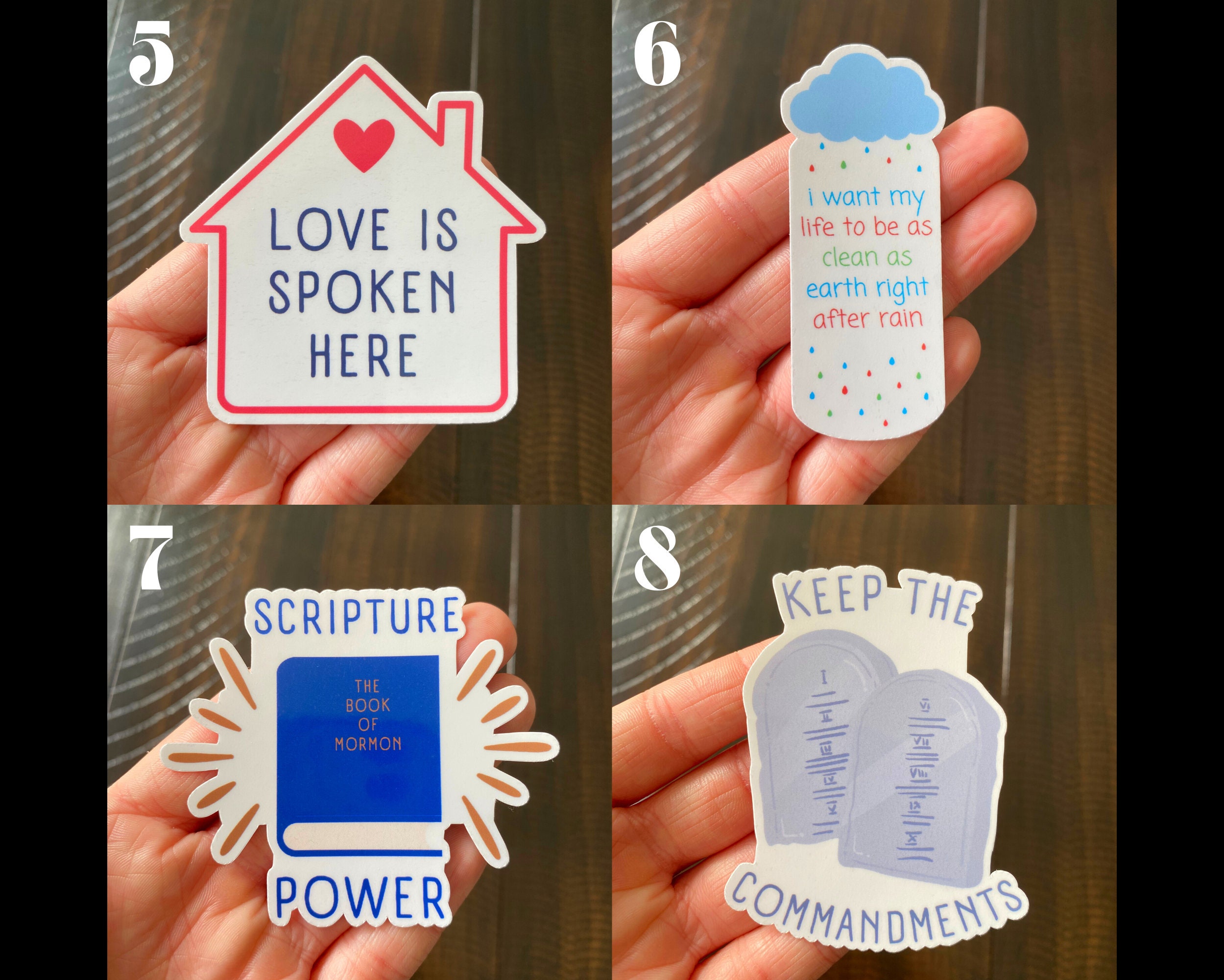 LDS Primary Die Cut Stickers- LDS Primary Gifts- LDS Baptism Gifts ...