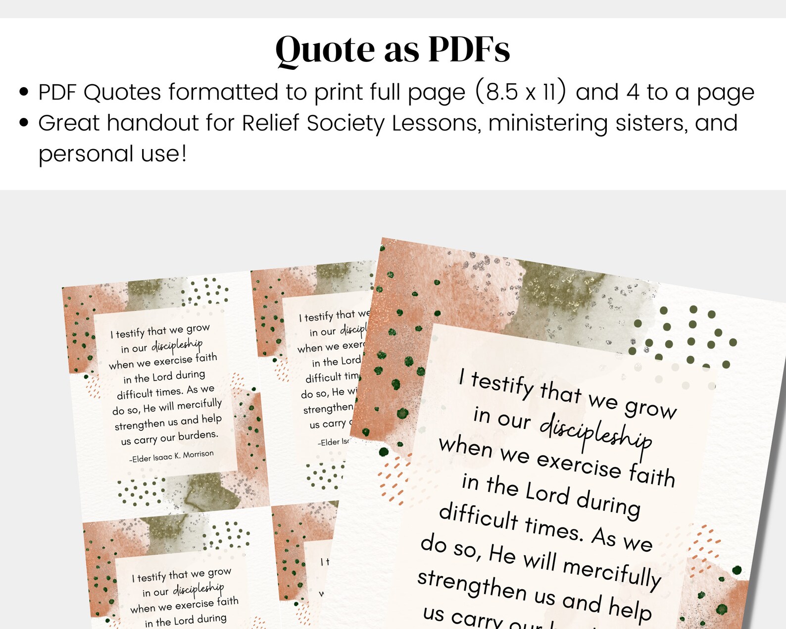 We Can Do Hard Things Through Him Elder Isaac Morrison Conference ...