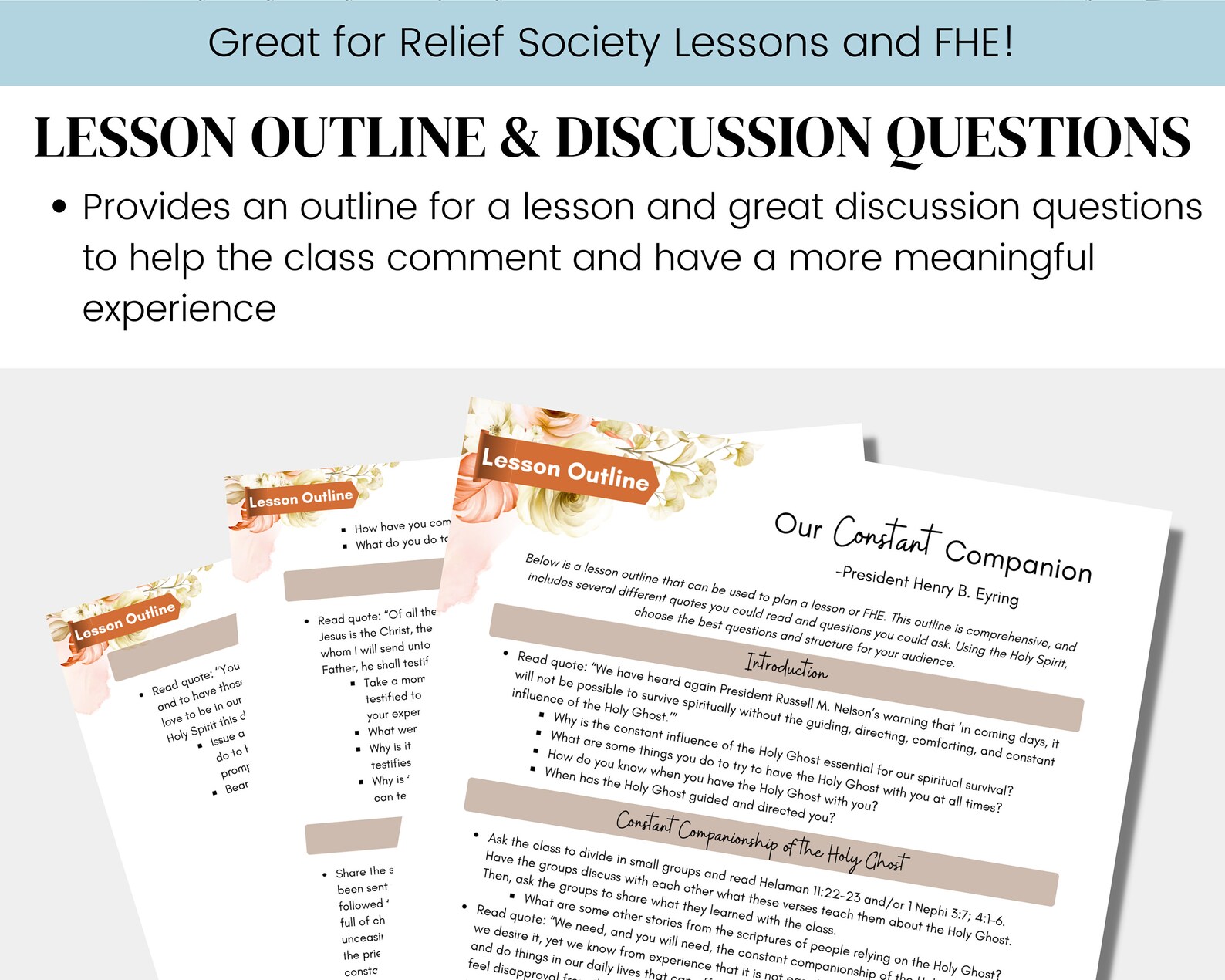 Our Constant Companion President Eyring General Conference Talk Oct ...