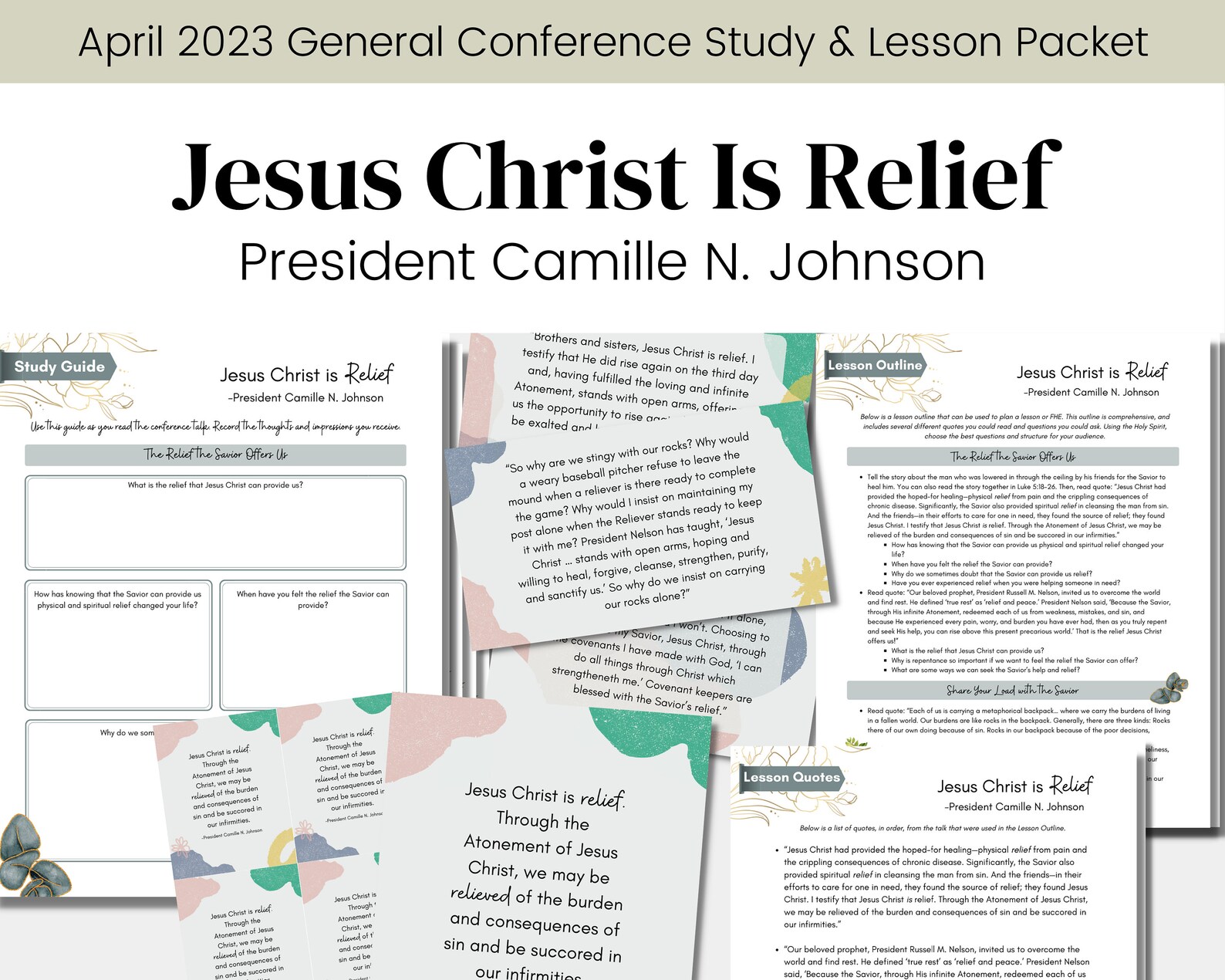 Jesus Christ is Relief President Johnson LDS Conference Talk April 2023 ...