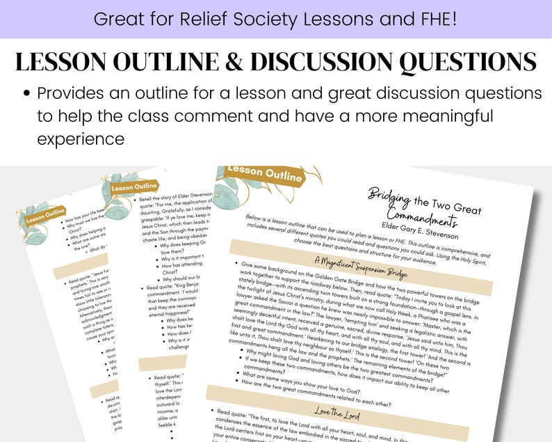 Bridging the Two Great Commandments- Elder Stevenson- LDS General ...