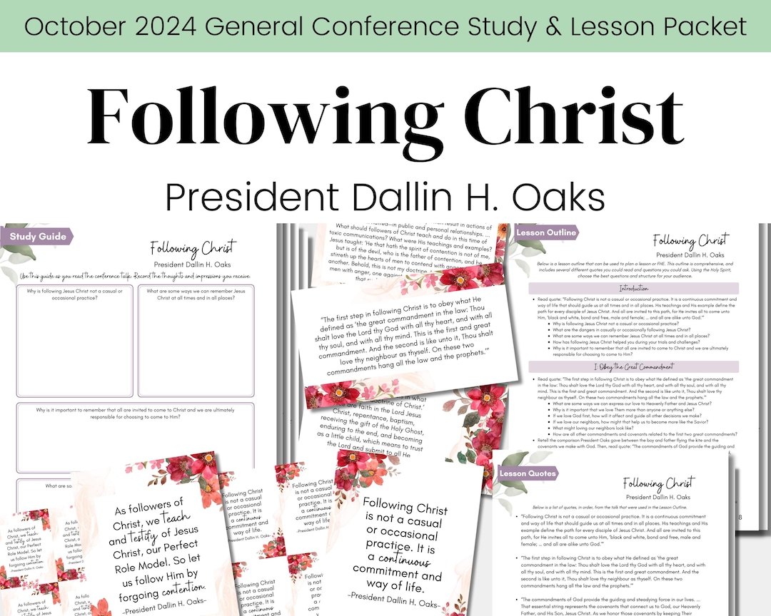 Following Christ| President Dallin H. Oaks| LDS October 2024 General ...
