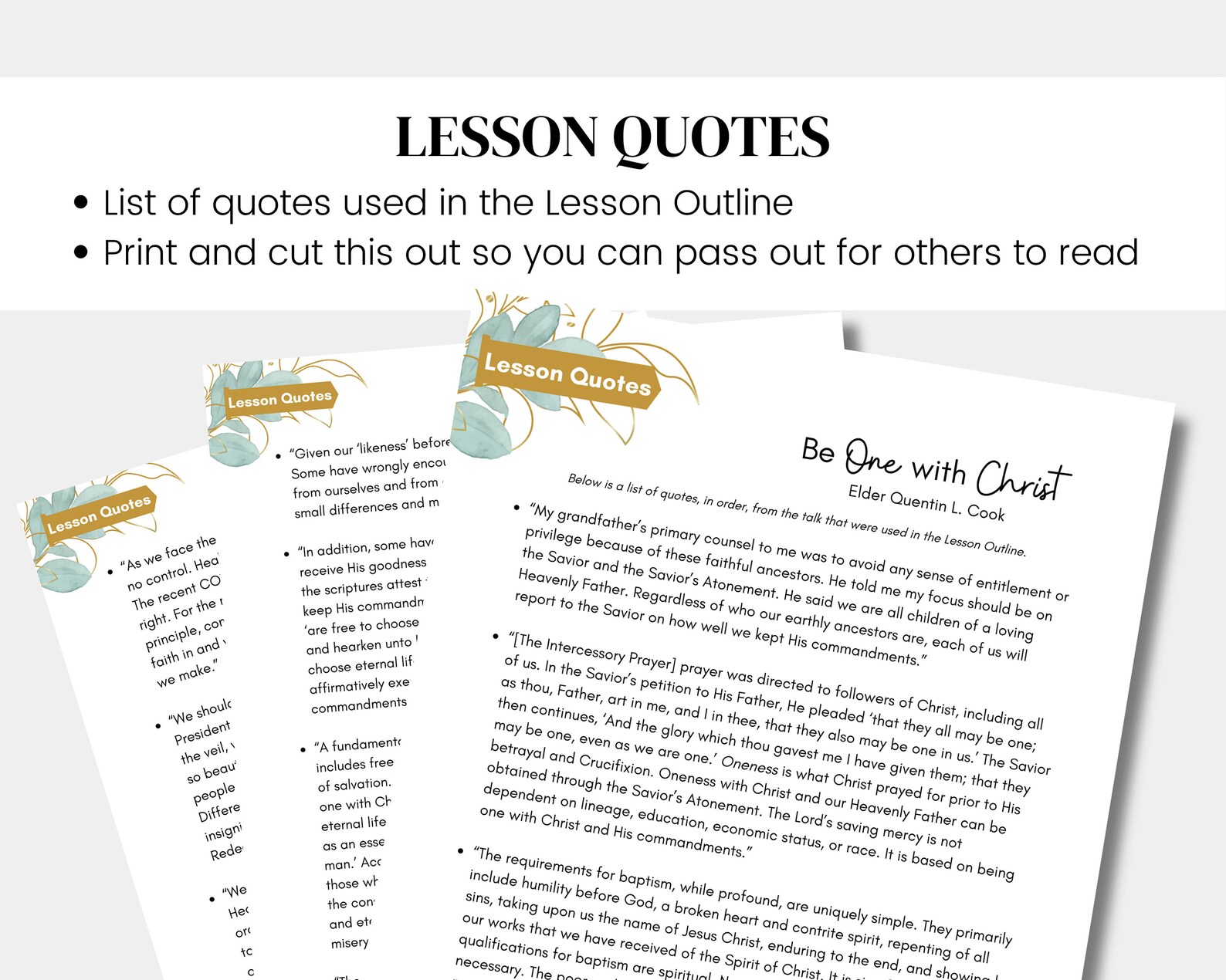 Be One With Christ- Elder Quentin L. Cook- LDS April 2024 General ...