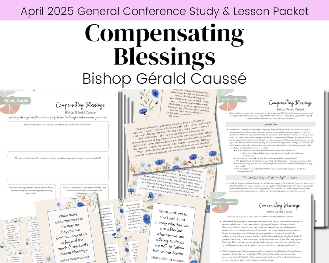 Compensating Blessings| Bishop Gérald Caussé| LDS General Conference ...