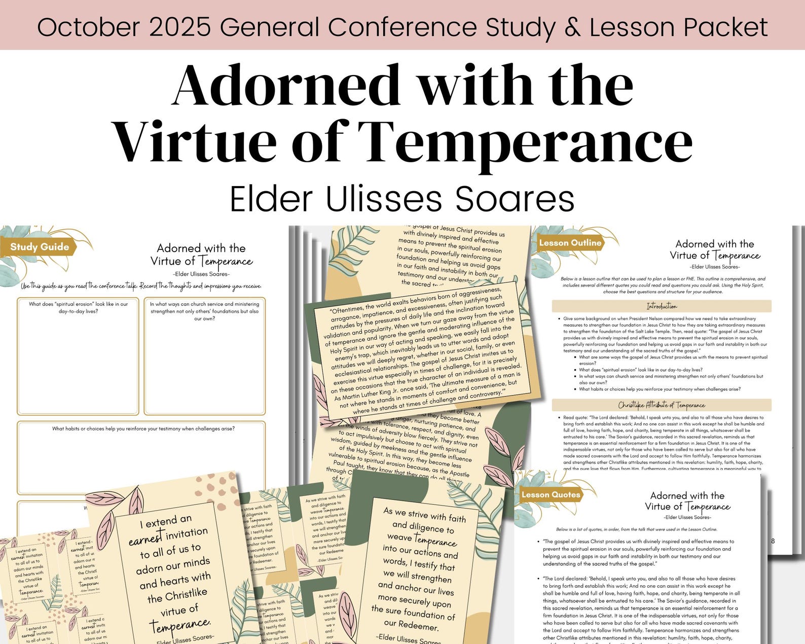 Adorned With the Virtue of Temperance| Elder Ulisses Soares| LDS ...