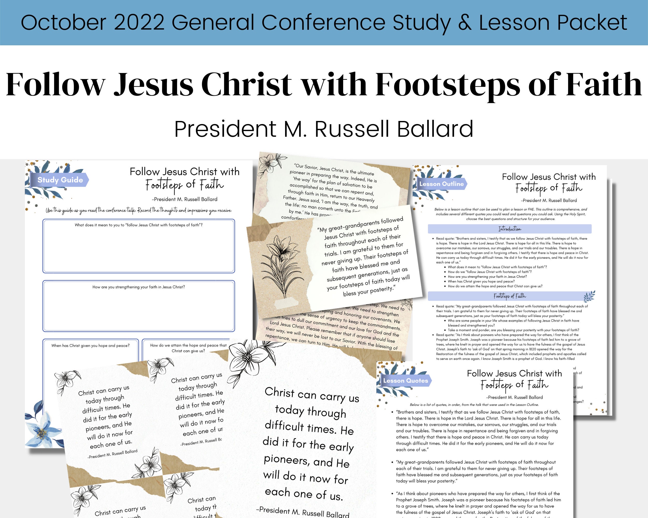 Follow Jesus Christ With Footsteps of Faith Ballard Conference October ...
