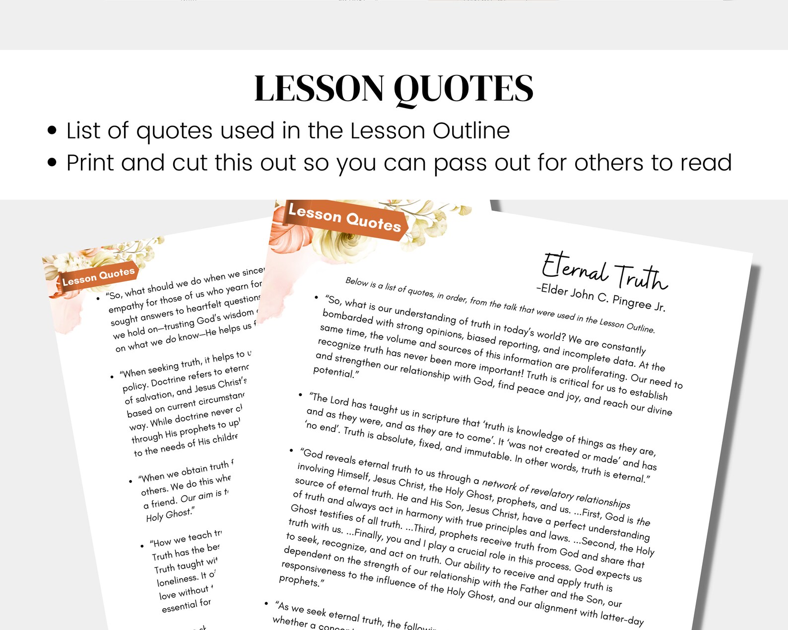 Eternal Truth- Elder John C. Pingree Jr.- General Conference Talk Oct ...