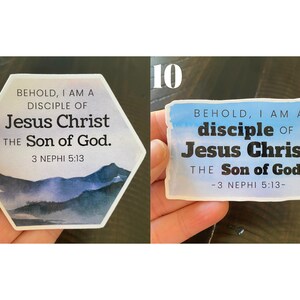LDS Youth Theme 2024 Stickers- I Am a Disciple of Jesus Christ- 3 Nephi ...
