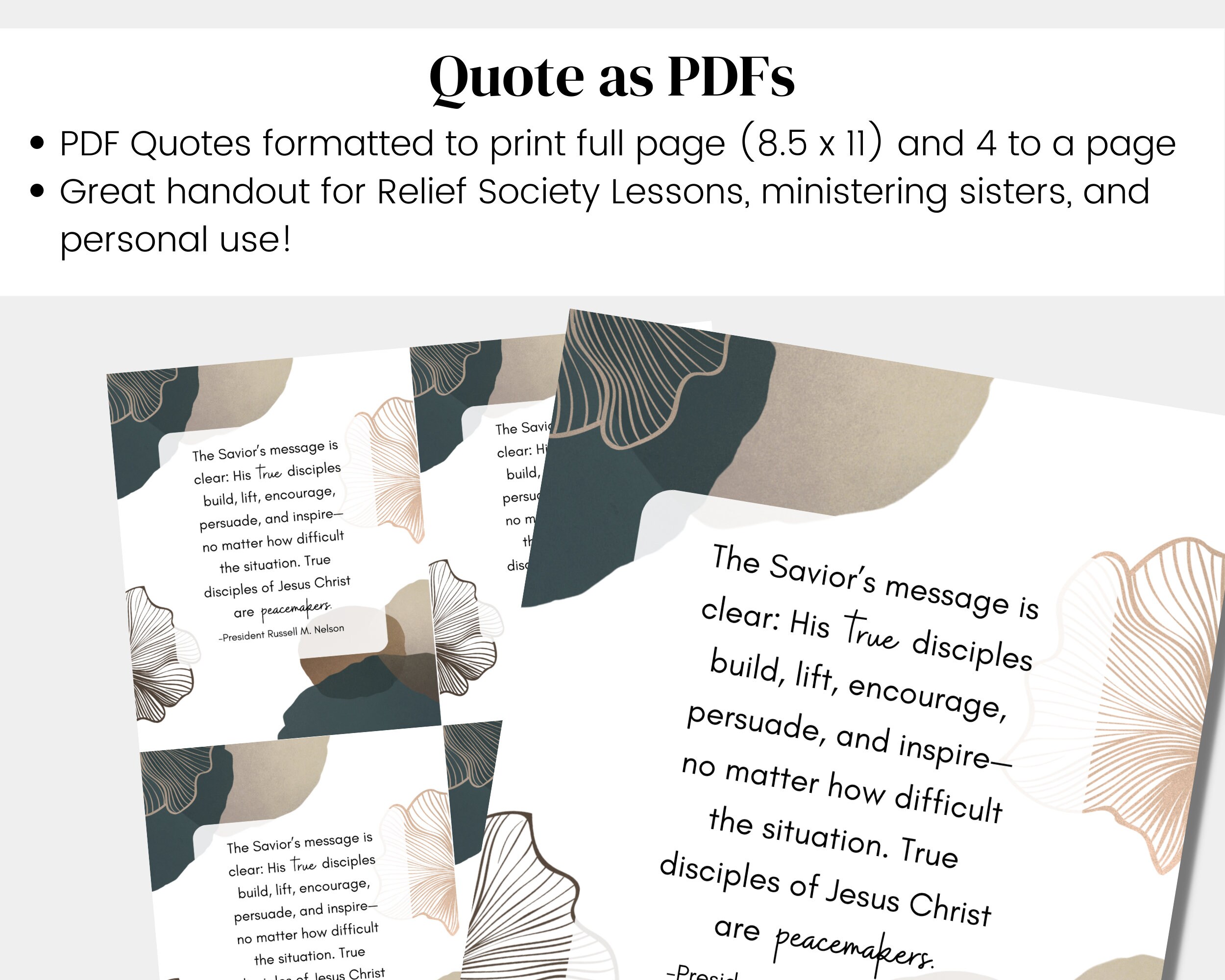 Peacemakers Needed President Nelson General Conference Talk April 2023 ...