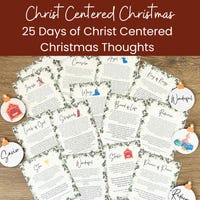 25 Gifts for Baby Jesus Advent Cards, Printable Christmas Advent ...