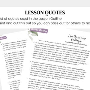 Live up to Your Privileges| President Emily Belle Freeman| LDS General ...