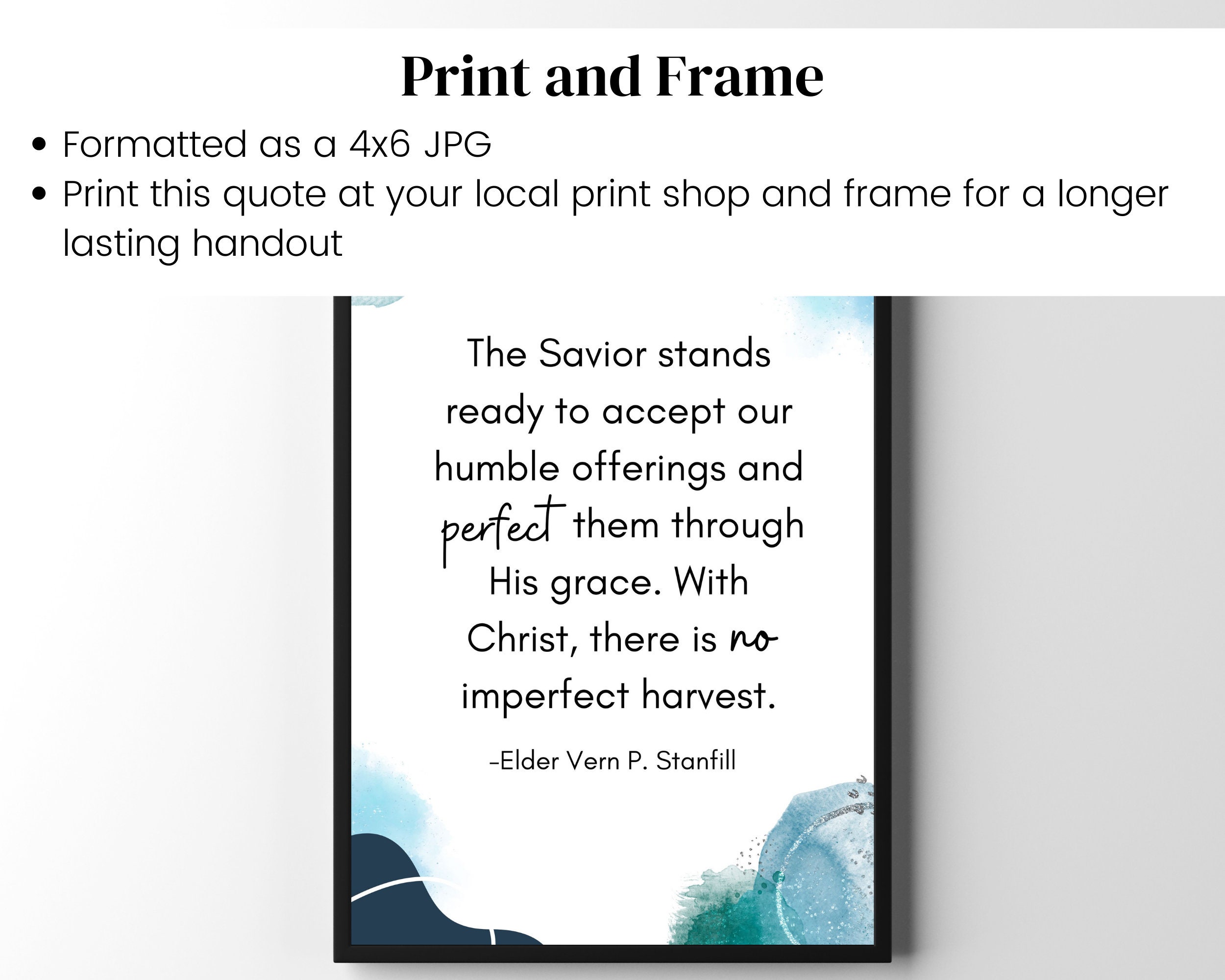 The Imperfect Harvest Elder Vern P. Stanfill Conference Talk April 2023 ...