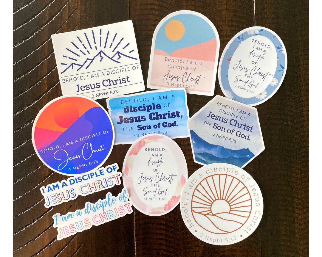 LDS Youth Theme 2024 Stickers- I Am a Disciple of Jesus Christ- 3 Nephi ...