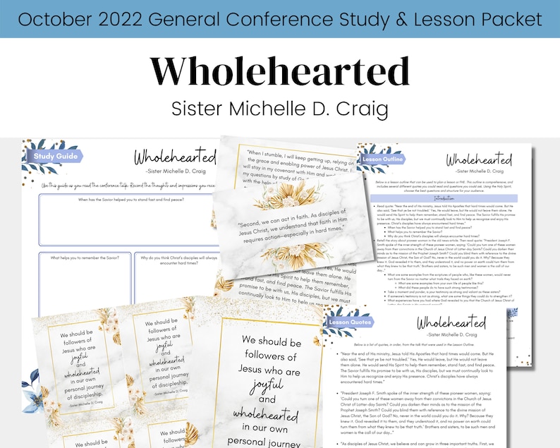 Wholehearted Sister Michelle D. Craig LDS General Conference October ...