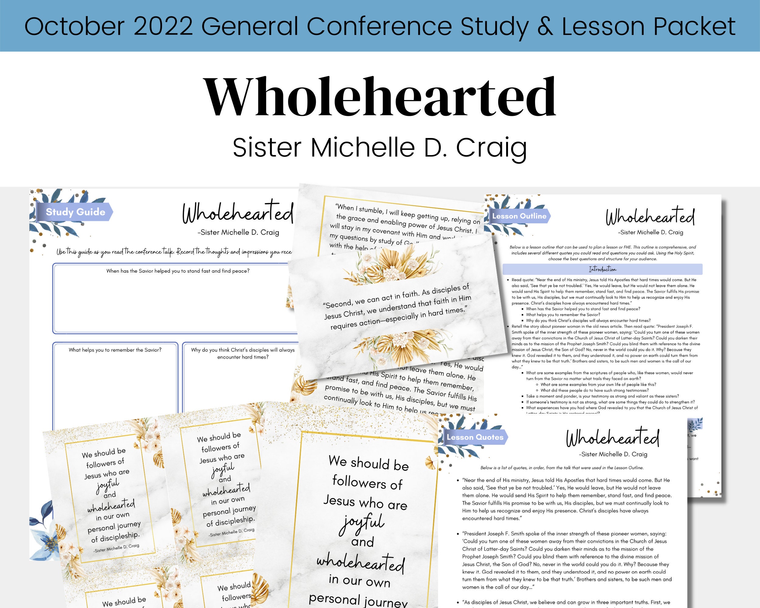 Wholehearted Sister Michelle D. Craig LDS General Conference October ...