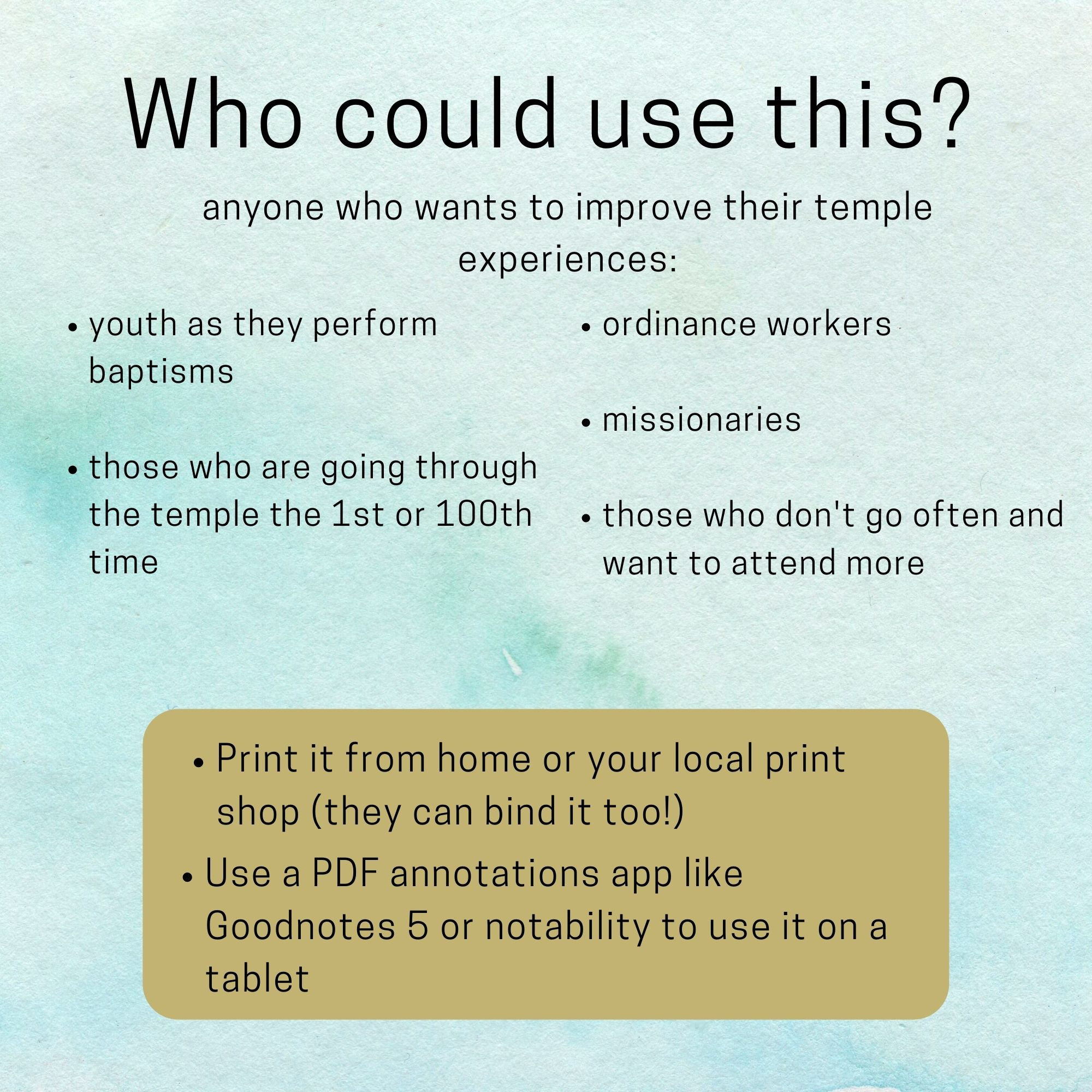 Temple Journal LDS Temple Workbook for Youth and Adults - Etsy