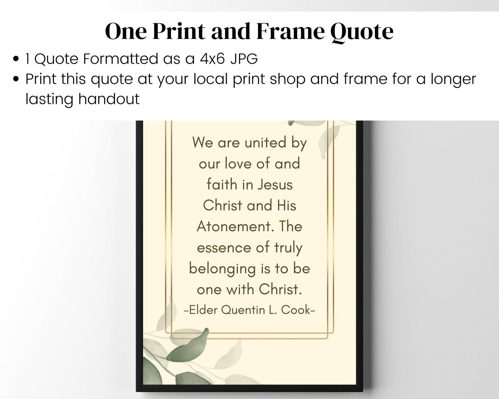 Be One With Christ- Elder Quentin L. Cook- LDS April 2024 General ...