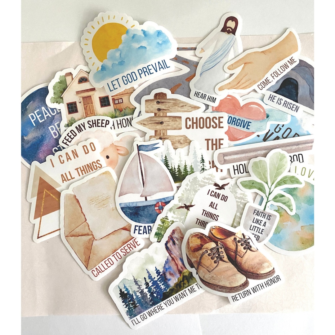 LDS Missionary Die Cut Stickers- Come Follow Me Stickers- LDS Youth Die ...