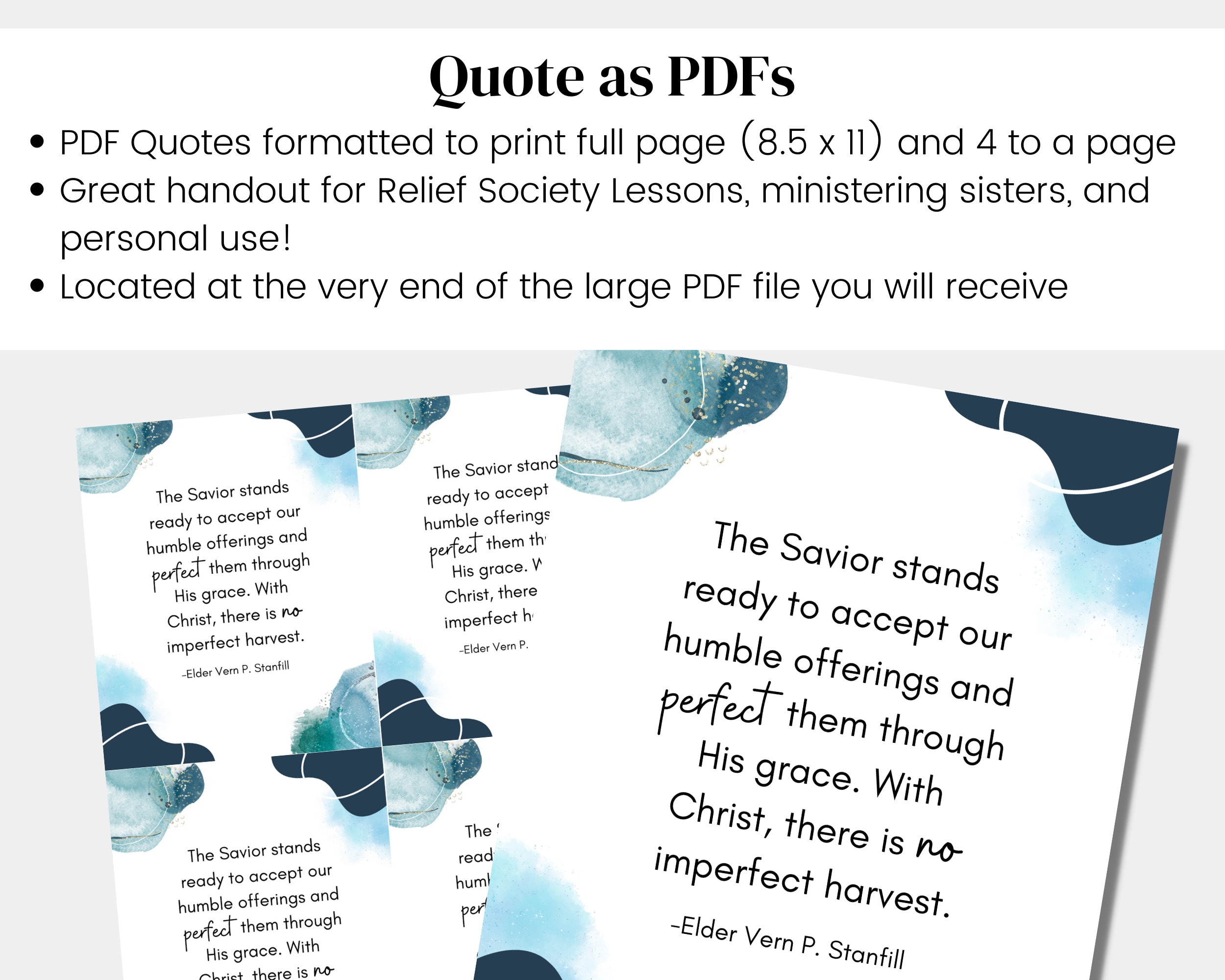 The Imperfect Harvest Elder Vern P. Stanfill Conference Talk April 2023 ...