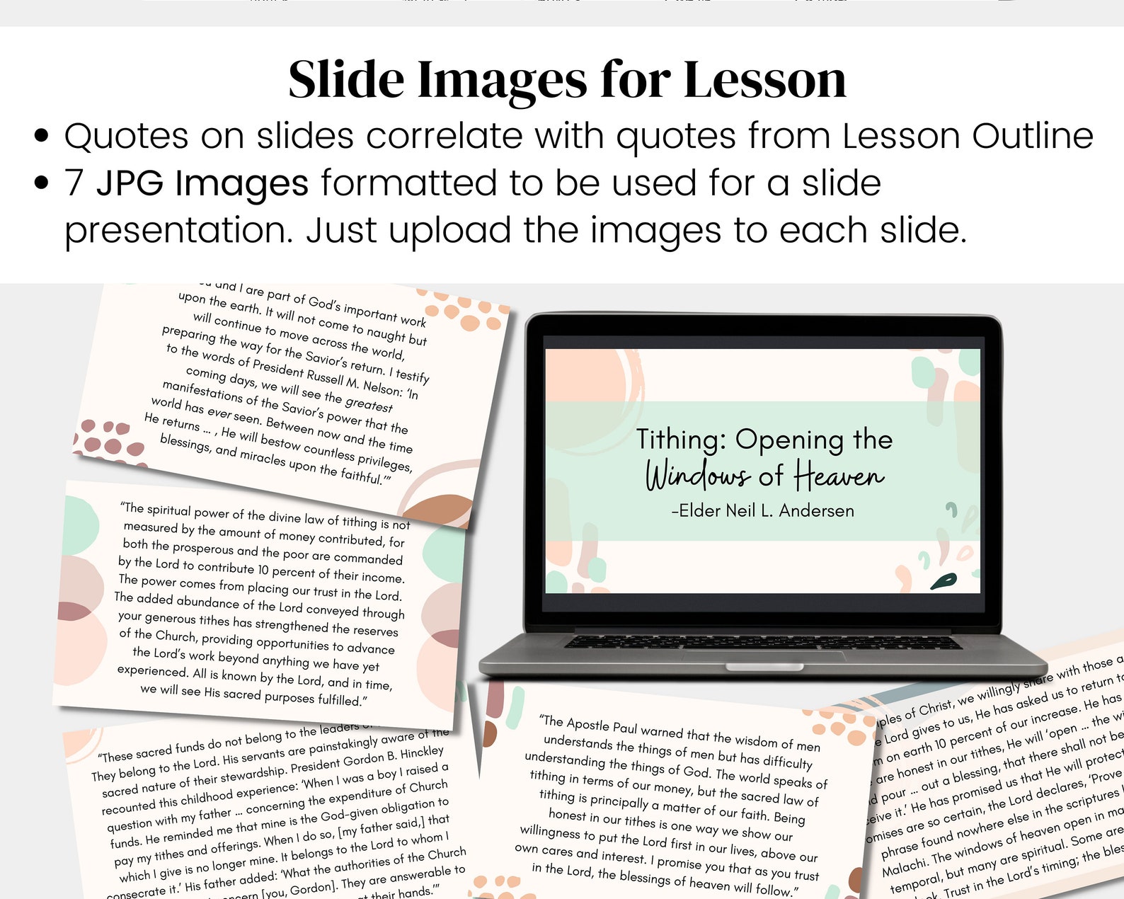 Tithing: Opening the Windows of Heaven- Elder Andersen- General ...