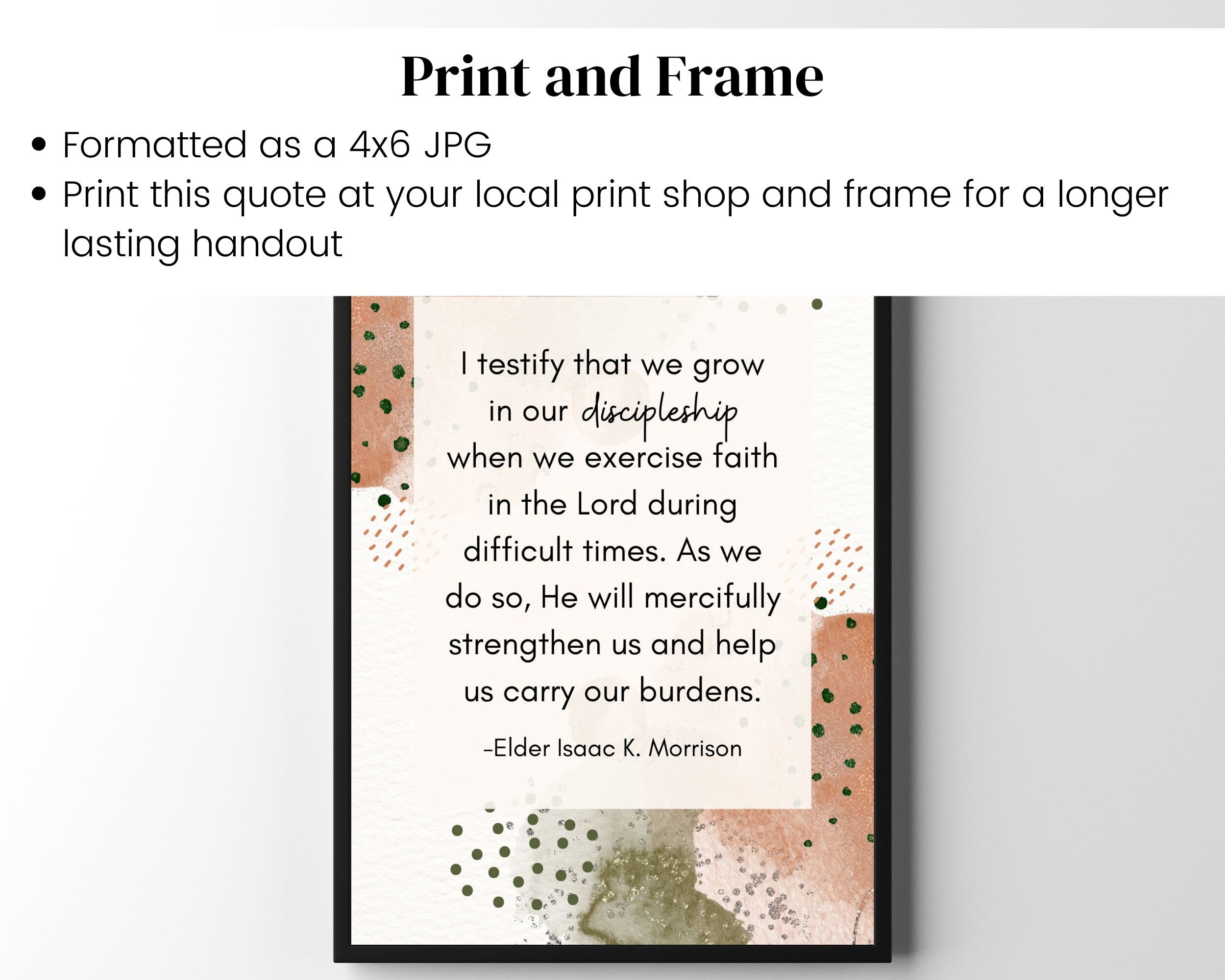 We Can Do Hard Things Through Him Elder Isaac Morrison Conference ...