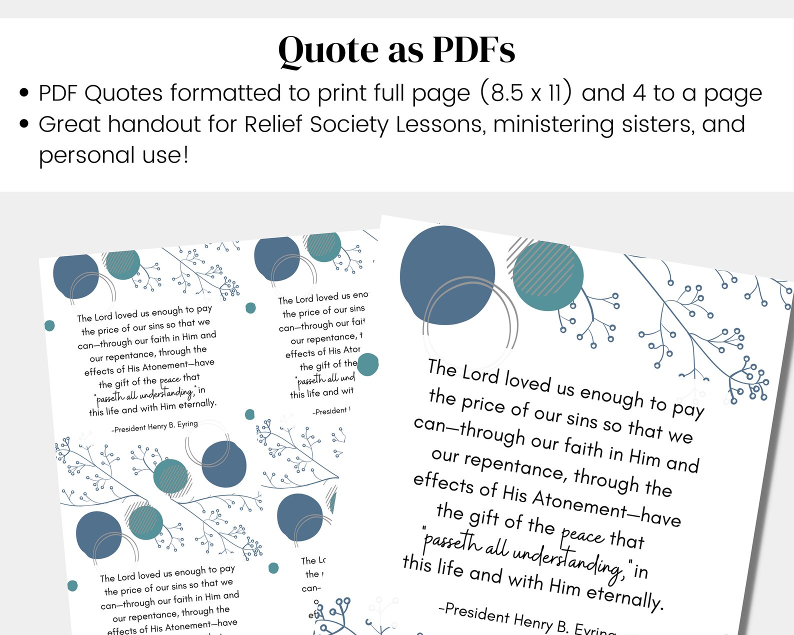 Finding Personal Peace President Eyring LDS Conference Talk April 2023 ...