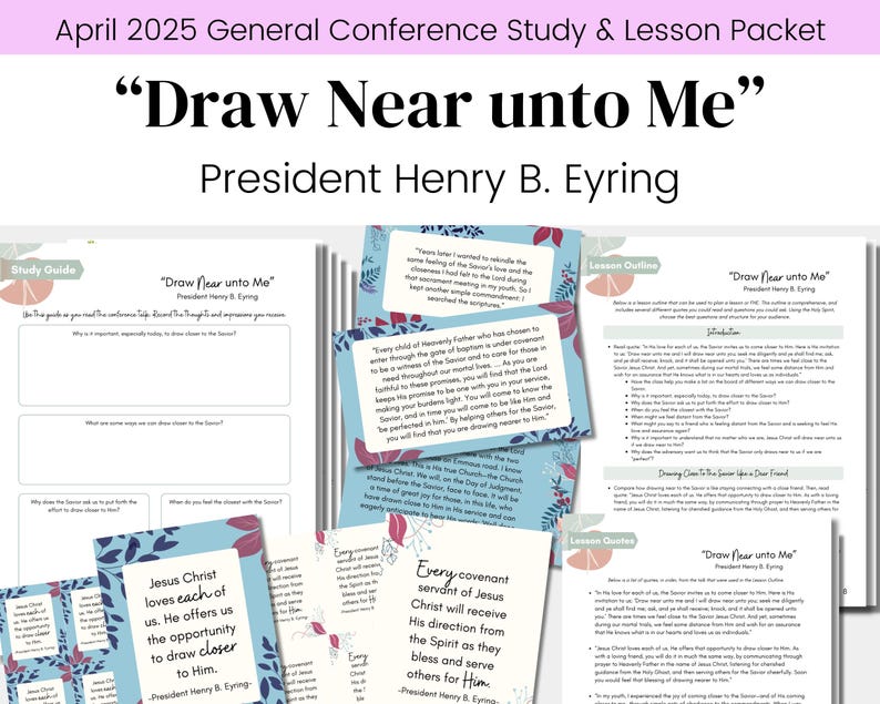 Draw Near Unto Me| President Henry B. Eyring| LDS General Conference ...