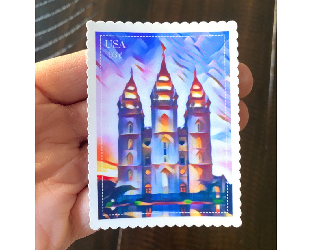 LDS Salt Lake City Utah Temple Die Cut Sticker- Salt Lake City Temple ...