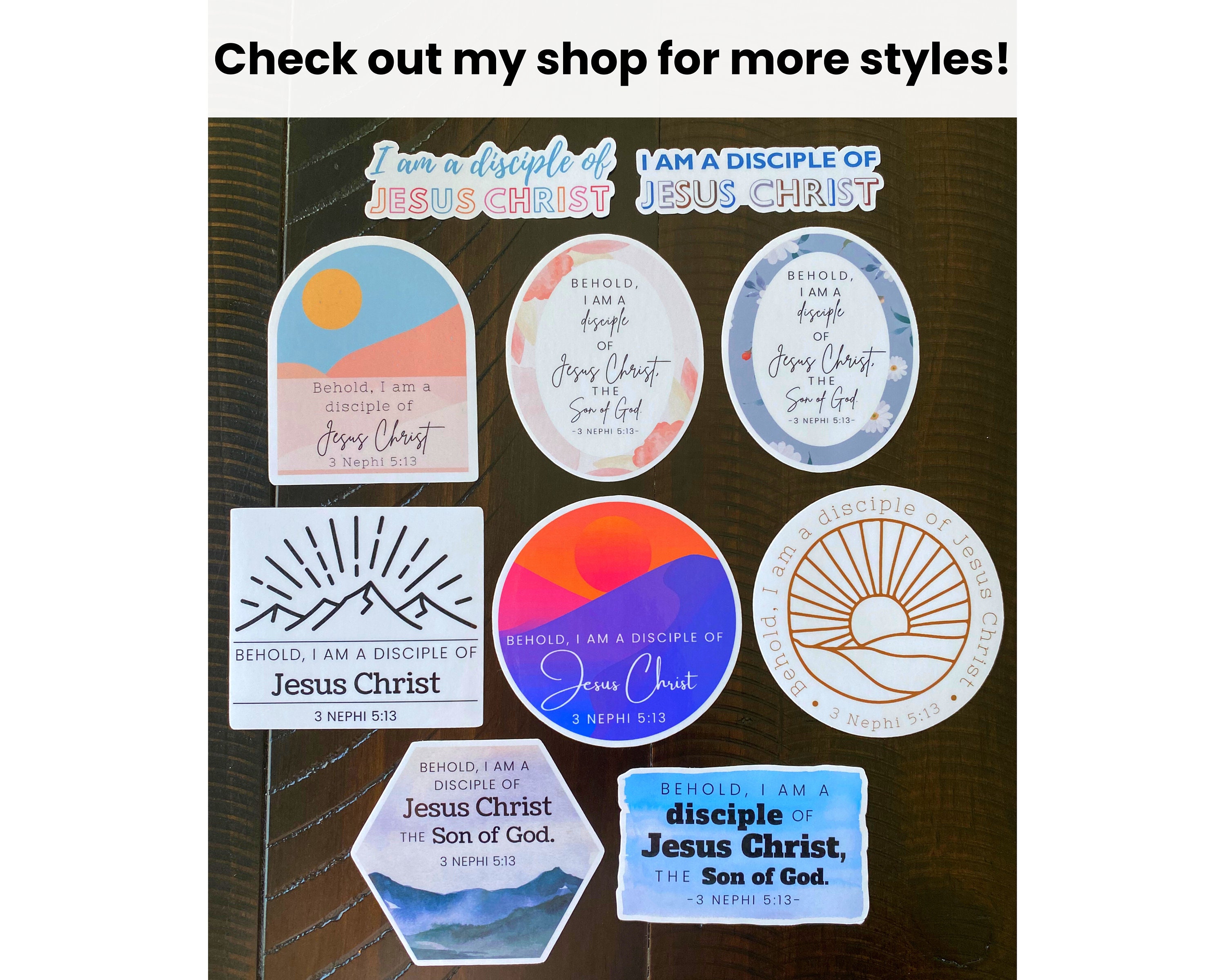 LDS Youth Theme 2024 Stickers I Am a Disciple of Jesus Christ 3 Nephi ...
