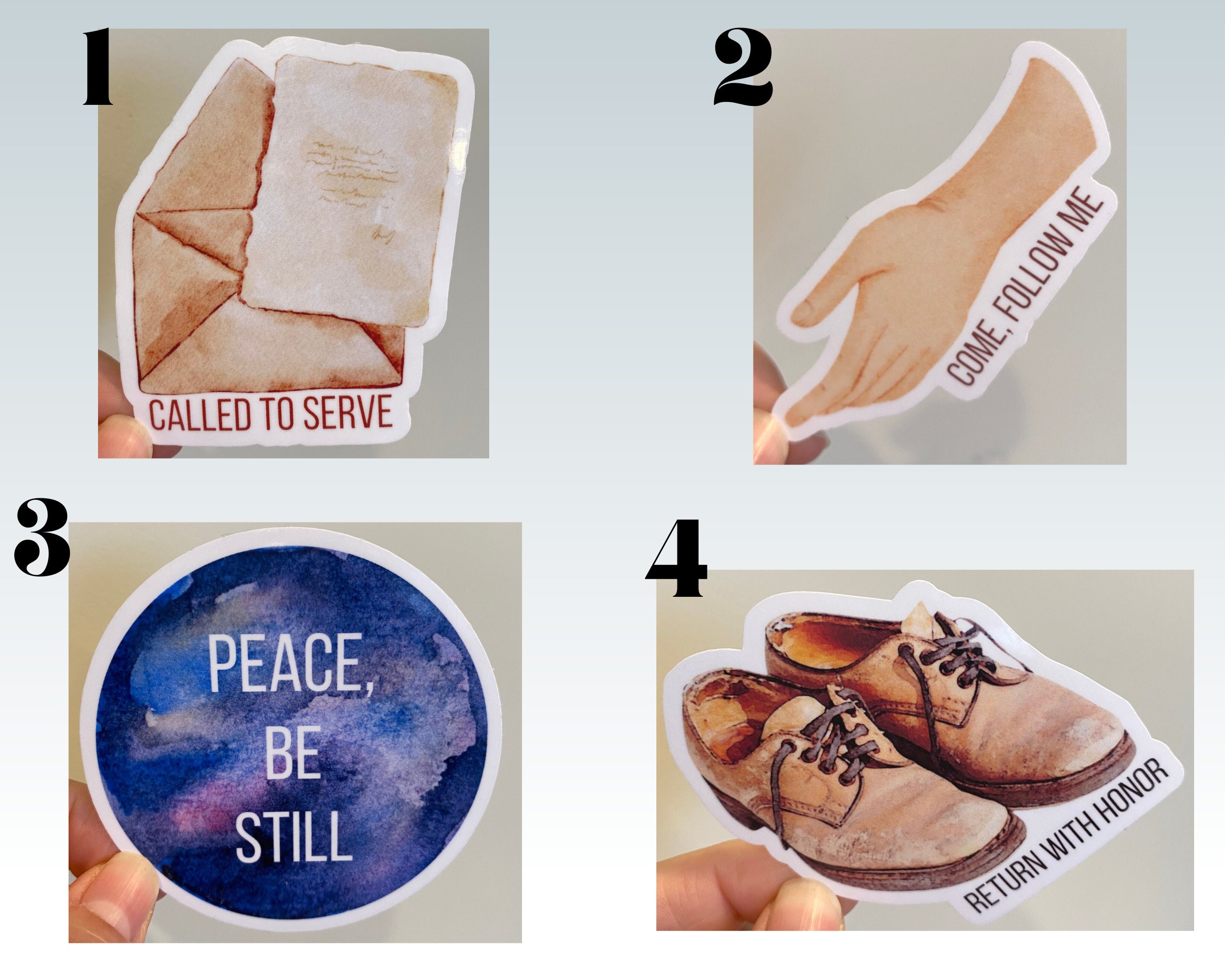 LDS Missionary Die Cut Stickers Come Follow Me Stickers LDS - Etsy