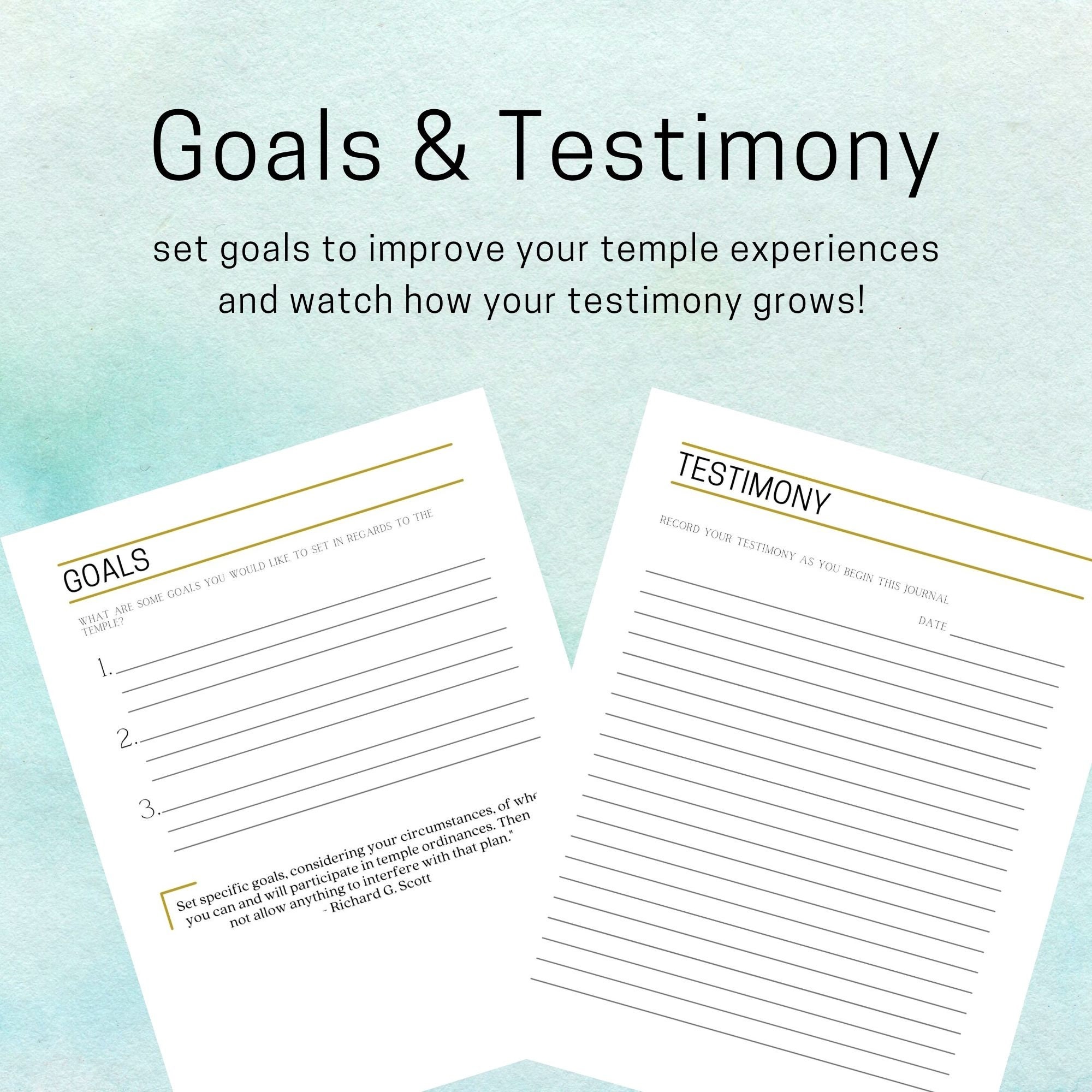 Temple Journal LDS Temple Workbook for Youth and Adults - Etsy