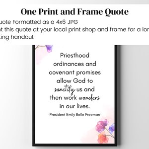 Live up to Your Privileges| President Emily Belle Freeman| LDS General ...