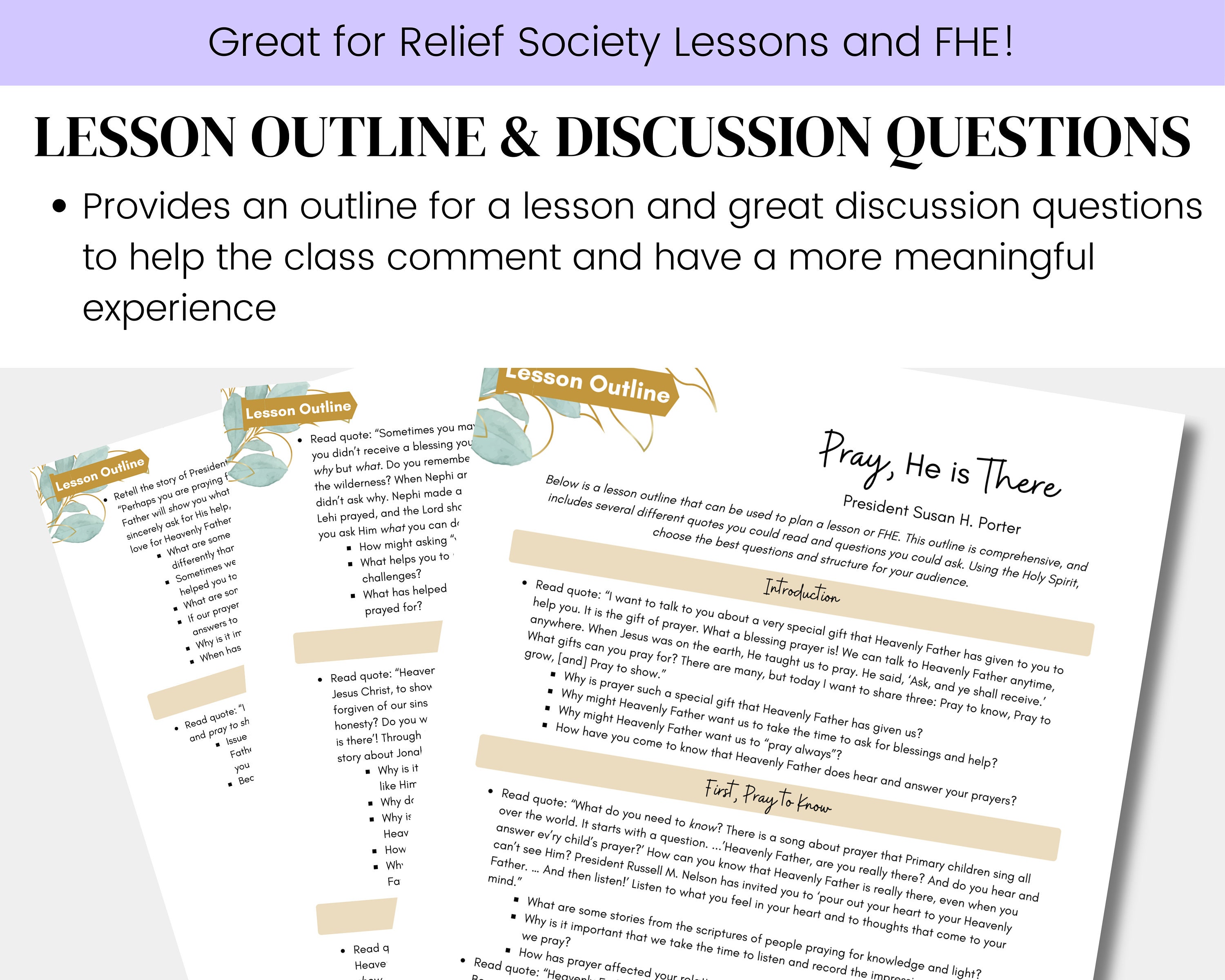Pray, He is There- President Susan H. Porter- LDS April 2024 General ...