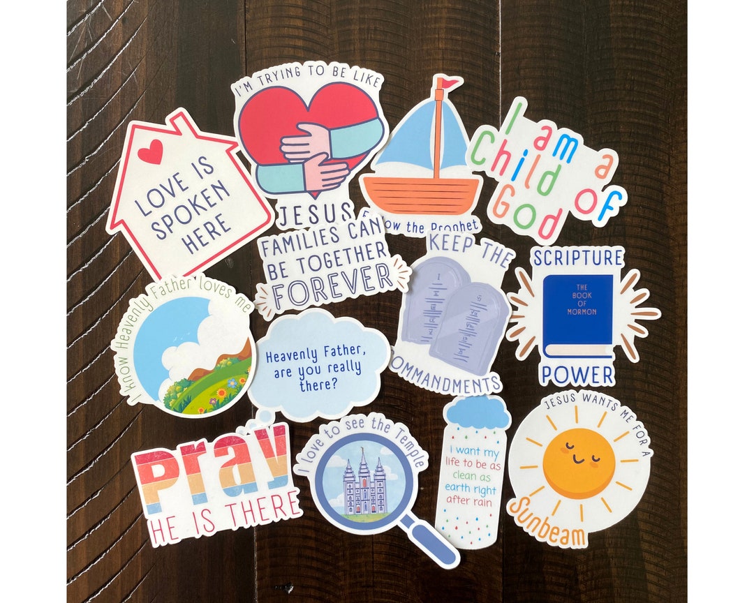 LDS Primary Die Cut Stickers- LDS Primary Gifts- LDS Baptism Gifts ...