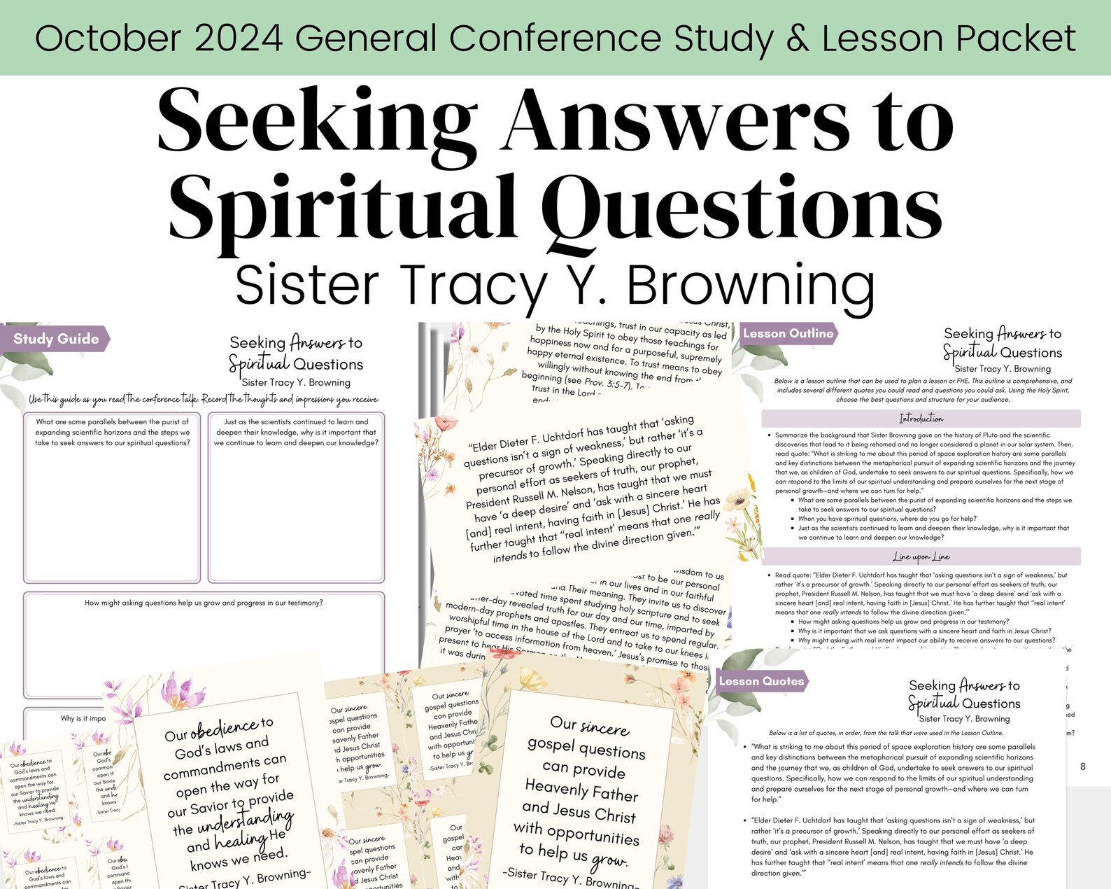 Seeking Answers to Spiritual Questions| Sister Browning| LDS General ...