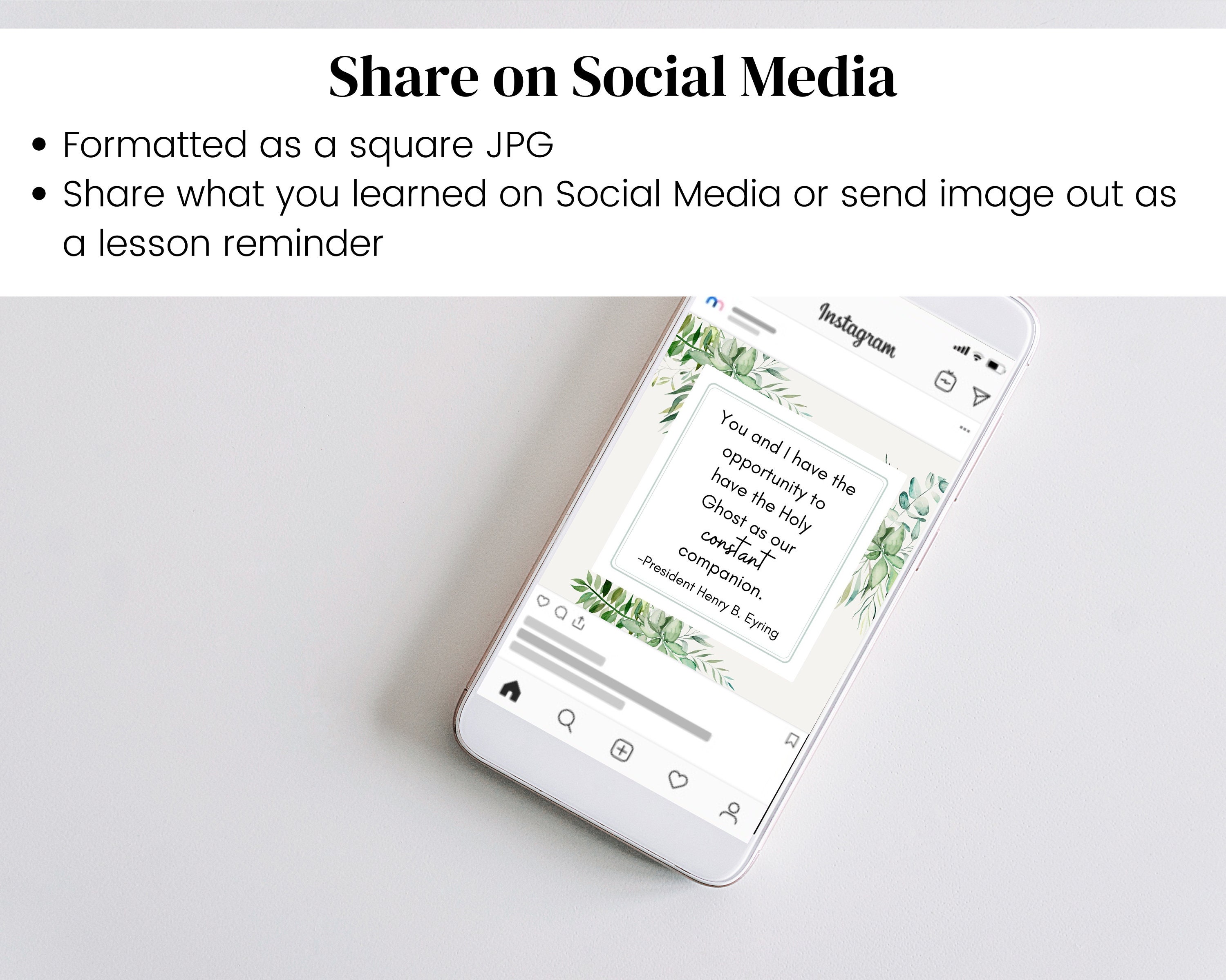 Our Constant Companion President Eyring General Conference Talk Oct ...