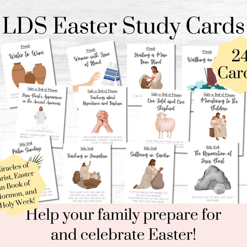 Lds Wall Calendar Easter - Etsy