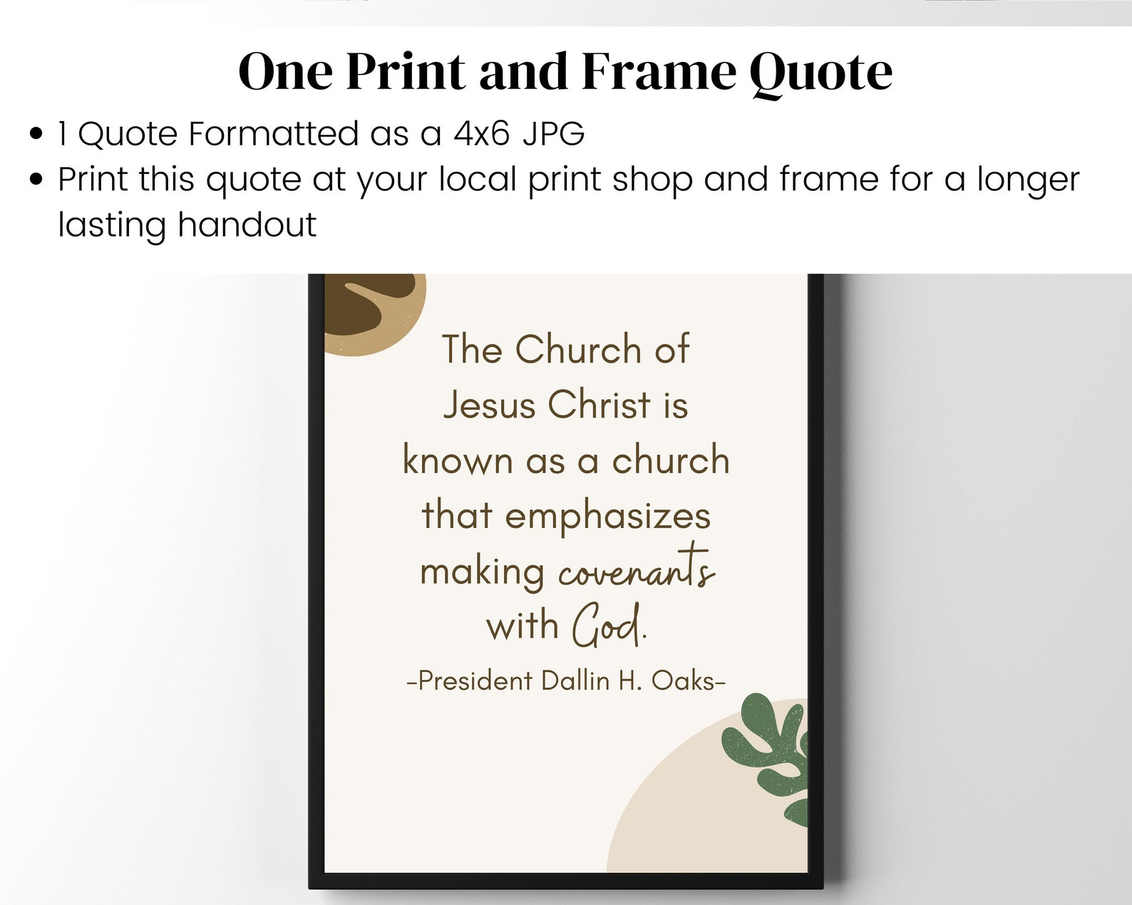 Covenants and Responsibilities President Dallin H. Oaks LDS April 2024 ...