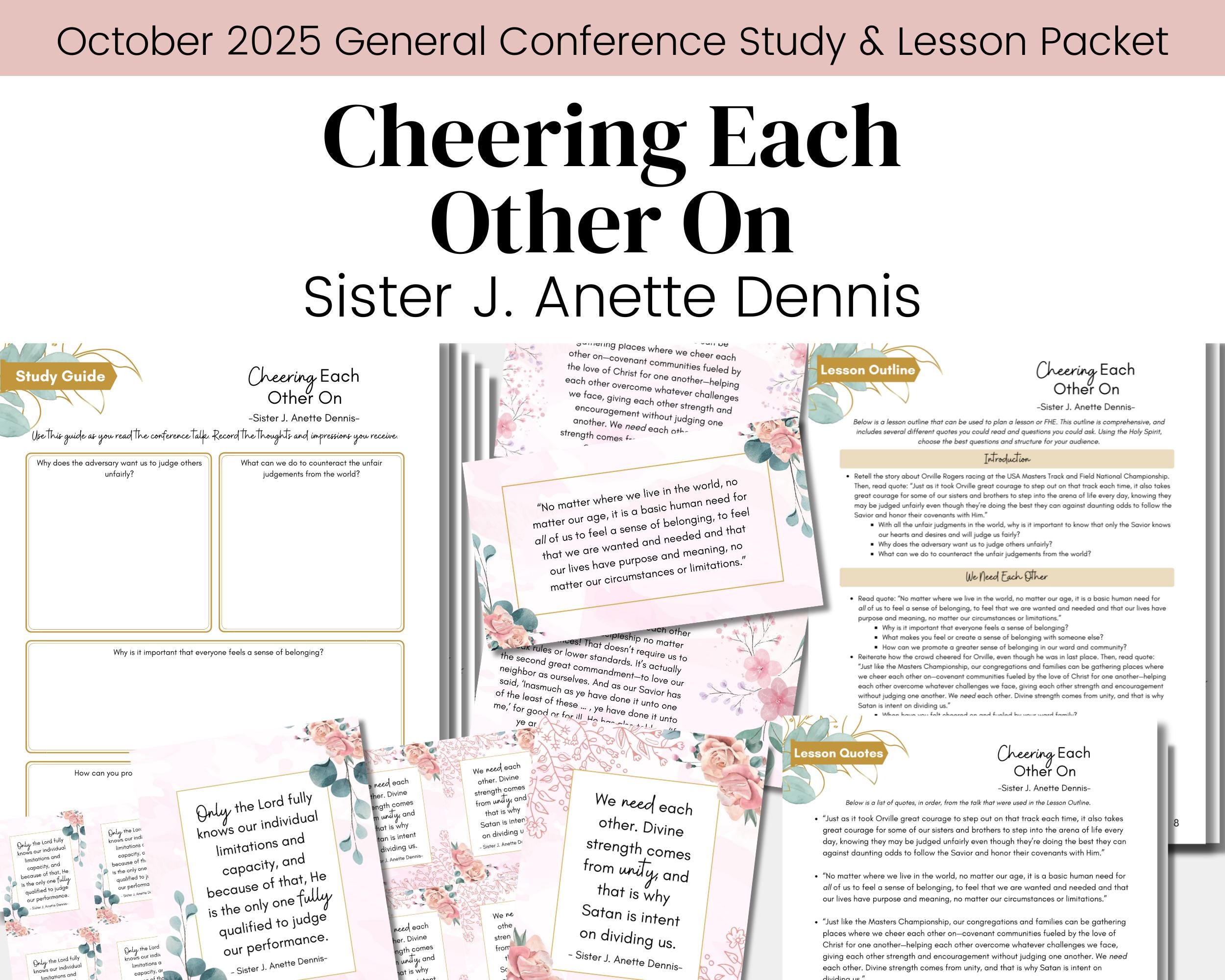 Cheering Each Other On| Sister J. Anette Dennis| LDS General Conference ...