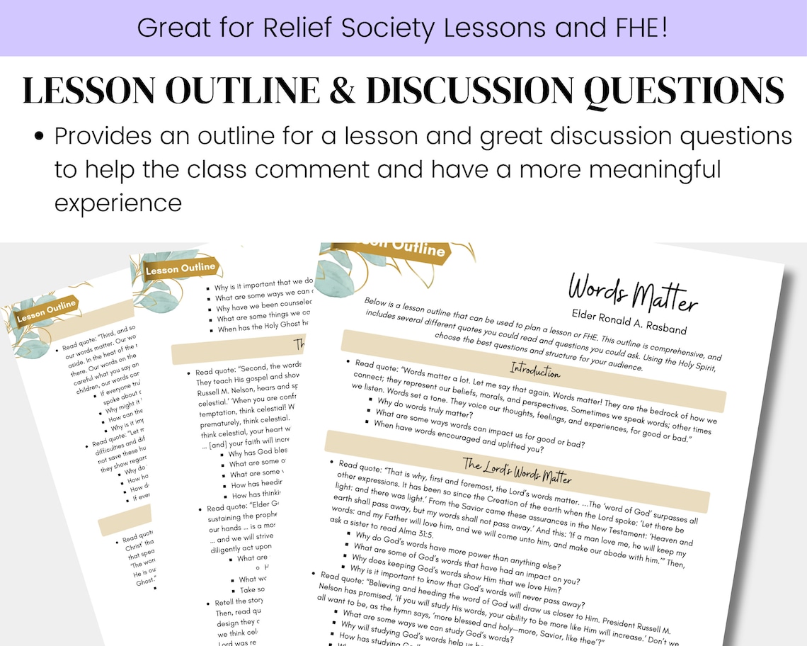 Words Matter- Elder Ronald A. Rasband -LDS April 2024 General ...