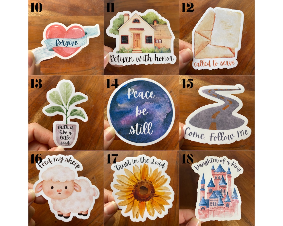 LDS Young Women Stickers Die Cut LDS Youth Stickers - Etsy
