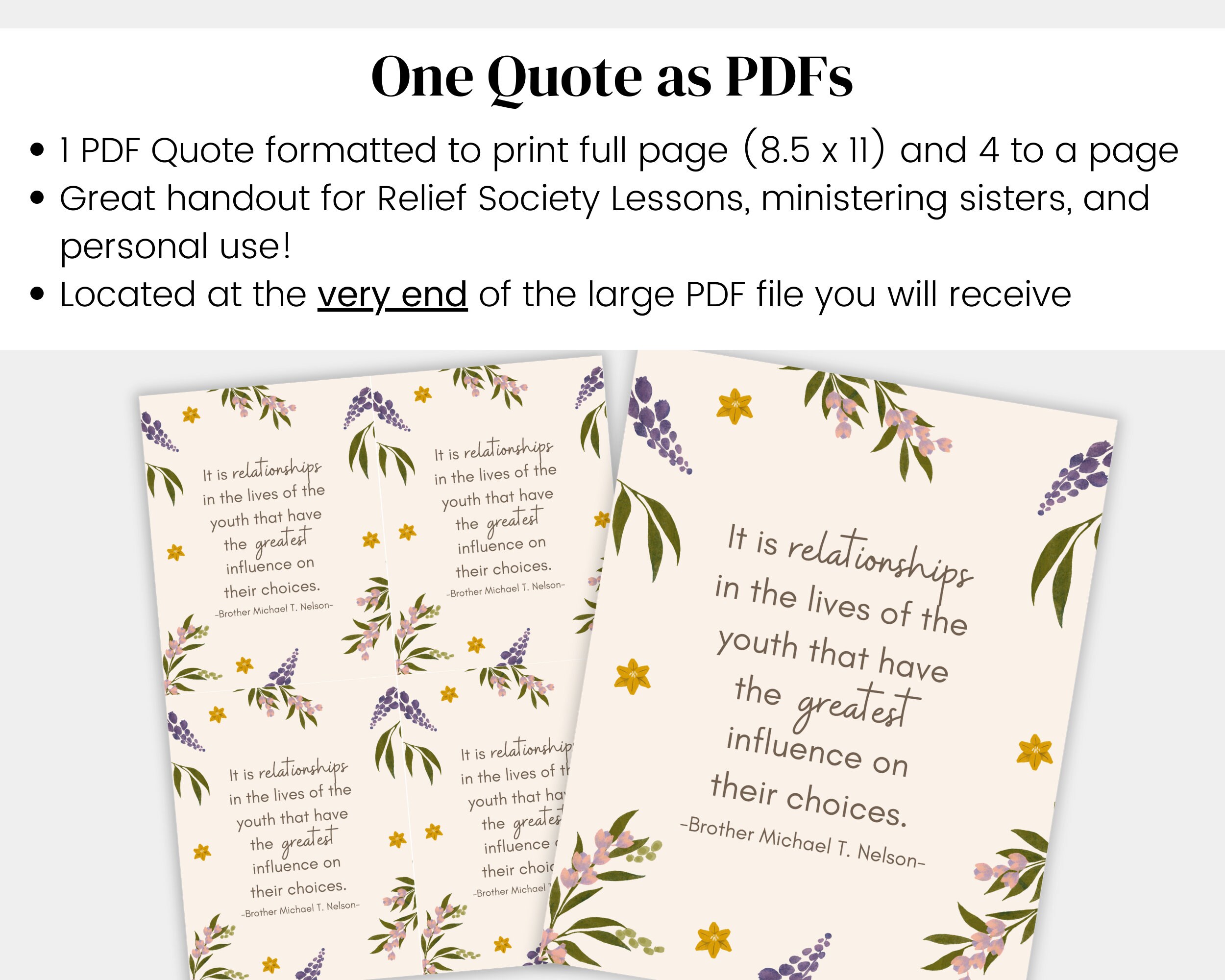 In Support of the Rising Generation- Brother Michael T. Nelson -LDS ...