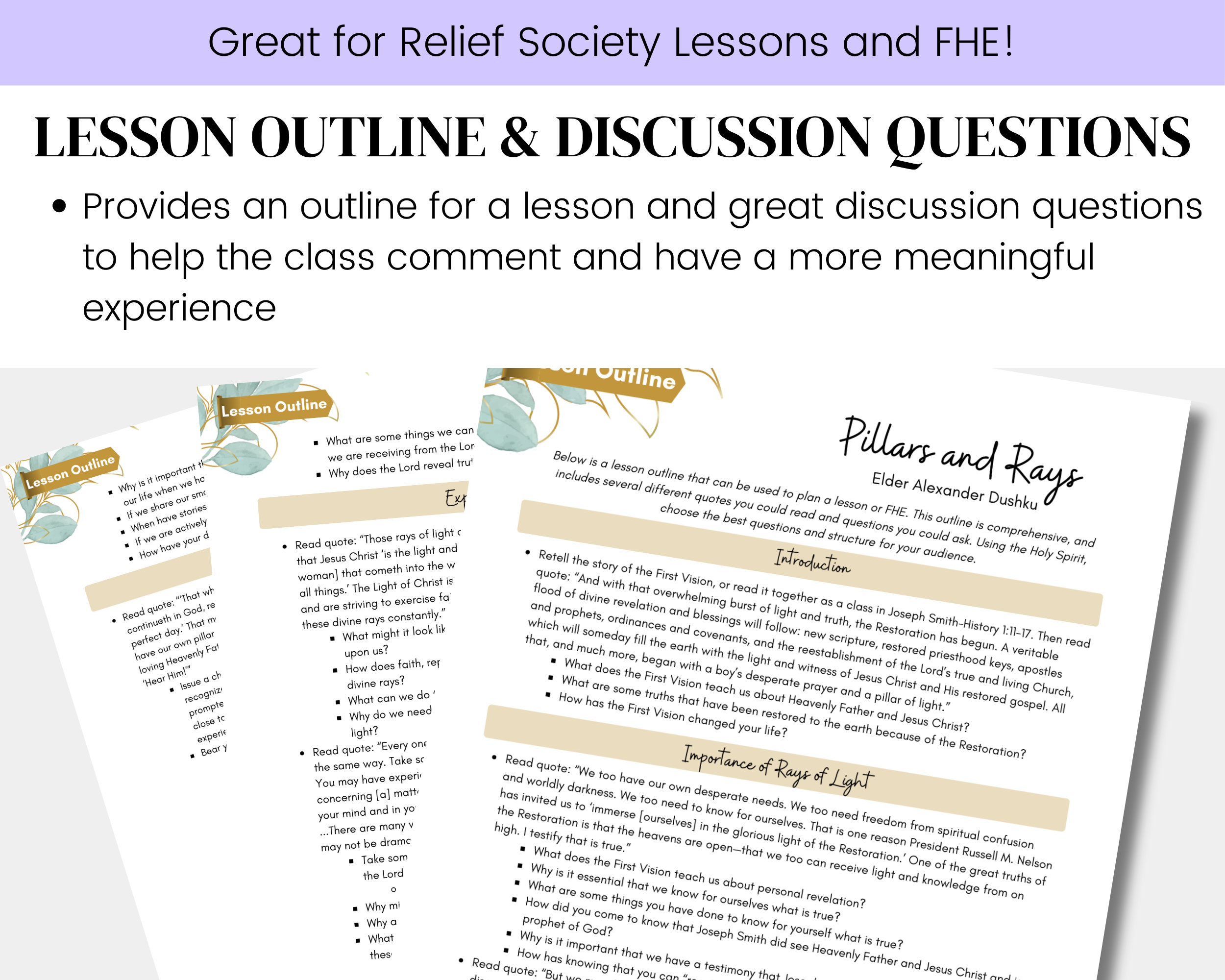 Pillars and Rays- Elder Alexander Dushku- LDS April 2024 General ...