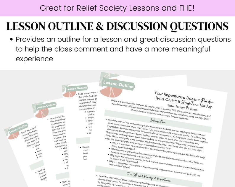 Repentance Doesn’t Burden Christ| Sister Tamara Runia| LDS General ...